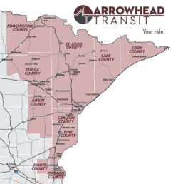Local Bus Service Map | Arrowhead Transit